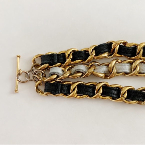 CC Skye | Jewelry | Cc Skye Multi Wrap Woven Leather Chain Bracelet | Poshmark